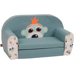 KNORRTOYS Kinder Sofa "Baby Treflik", B/H/T: 77cm x 42cm x 34cm, Baumwolle, blau, B:77cm H:42cm T:34cm, Sofas, für Kinder; Made in Europe