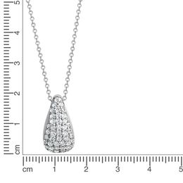 Celesta Damen Kette mit Anh&auml;nger, 45,0cm, Silber 925 (Sterlingsilber), L: 45 B: 10mm, silber, Silber 925 (Sterlingsilber), B:10mm, Halsketten