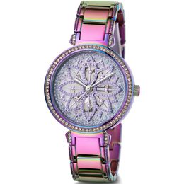 Guess Damen Quarzuhr "LILY", bunt, Armbanduhren, Armbanduhr, Damenuhr