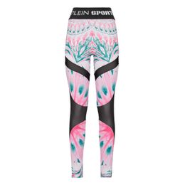 Plein Sport Damen Leggings "Leggings", rosa, Gr. S, Obermaterial: 90% Polyester, 10% Elasthan, Hosen