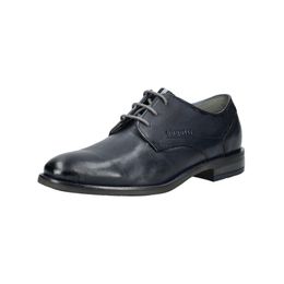 Bugatti Herren Schnürschuh "Bugatti Businessschuhe Leder", Gr. 45, blau, Leder, Schuhe