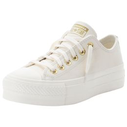 Converse Damen Sneaker "CHUCK TAYLOR ALL STAR LIFT PLATFORM GOLD", Gr. 42, gold, Synthetik, Schuhe
