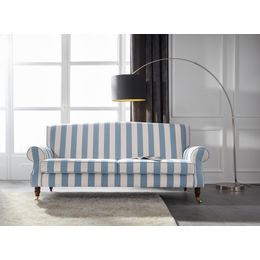 3-Sitzer Home Affaire, B:200cm H:90cm T:93cm, bunt, Samtoptik ( 100% Polyester);Baumwollmix (50% Baumwolle, 50% Polyester), Sofas, "Rennes", in