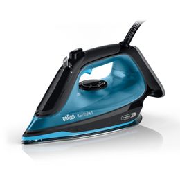 Braun Dampfbügeleisen "TexStyle 5 SI 5256 BL - 2.600 W, 210 g Dampfstoß, 300 ml Wassertank", B:13cm T:15cm, schwarz, Bügeleisen, 50 g Dampfmenge,