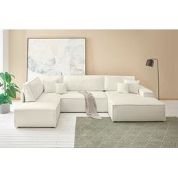 Wohnlandschaft OTTO HOME, B:329cm H:85cm T:195cm, weiß, Bezugstoff aus 90% recyceltem Material ;Aqua Clean ;Gramatur 580g/ qm +/- 5%, Sofas,