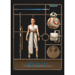 Komar Bild "Star Wars Toy Rey", B/H/T: 50cm x 70cm, Star Wars, 1 Stk., bunt, Wohnzimmer, Bilder, Wandbild zur Dekoration im Kinderzimmer - ohne Rahmen