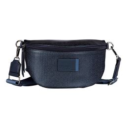 Damen Bauchtasche "Rosie Canvas", Tom Tailor Denim, blau, Polyurethan, beschichtet, kontrastfarbene Details, leicht glänzend, Taschen, in