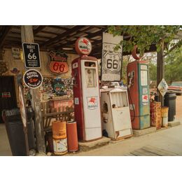 papermoon Fototapete "Route 66 Arizona", B/L: 3,5m x 2,6m, Bahnen: 7 Stk., bunt, Tapeten