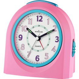 Atrium Kinder Kinderwecker "A921-17", rosa, Wecker, Kinderwecker, Lernwecker, Geschenkidee, Schulanfang, Kinderzimmer