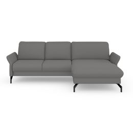 Sit & More Ecksofa SIT & MORE, B:253cm H:84cm T:165cm, grau, Wohnzimmer, Sofas, "Fashion L-Form", wahlweise mit Kopfteilverstellung und Vorziehsitz, motorisch