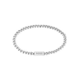 BOSS Herren Armkette "CHAIN FOR HIM", M, Edelstahl, silber, Edelstahl, Armbänder