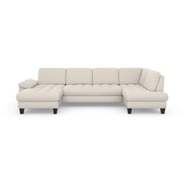 Sit & More Wohnlandschaft SIT & MORE, B:338cm H:88cm T:172cm, beige, 90% Polyester 10%Polyamid, Sofas, "Westham U-Form", wahlweise mit Bettfunktion, Bettkasten,
