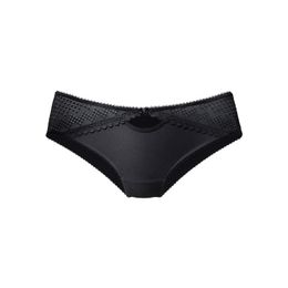 Lascana Damen Slip, Gr. 48, schwarz, Jersey, Obermaterial: 76% Baumwolle, 18% Polyamid, 6% Elasthan, Unterhosen, aus Bio-Baumwolle
