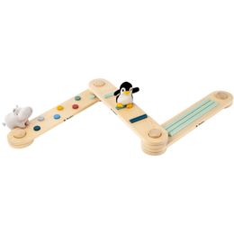 Pinolino Kinder Balancetrainer "Balance Parcours »Kari«", B/H/L: 15cm x 4cm x 80cm Ø, beige, B:15cm H:4cm L:80cm, Balancetrainer, Made in Europe