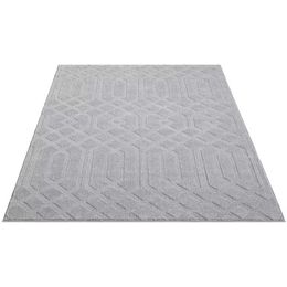 Teppich Carpet City, B:120cm H:11mm L:170cm, grau, Obermaterial: 50% Polyester, 50% Polypropylen, Wohnzimmer, Teppiche, "FLAIR138", Kurzflor-Teppich,