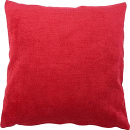 G&ouml;zze Kissenh&uuml;llen G&Ouml;ZZE, B:60cm L:60cm, rot, Polyester, Obermaterial: 100% Polyester, Kissenbez&uuml;ge, "Muri", in vielen Unifarben