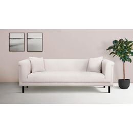 2-Sitzer Home Affaire, B:180cm H:71,5cm T:85cm, beige, 100% Polyester, Sofas, "AGNIA B/T/H: 180/85/71 cm", incl. Zierkissen, auch in Cord und Bouclé