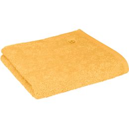 Handt&uuml;cher Ross, B:50cm L:100cm, gelb, Frottier, Obermaterial: 100% Baumwolle, Handt&uuml;cher, "Vita", Bestickung Ross-Emblem