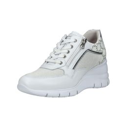 Nero Giardini Damen Sneaker "Nero Giardini Sneaker Lederimitat/Textil", Gr. 39, wei&szlig;, Lederimitat, Textil, Schuhe