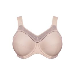 Ulla Dessous Damen Sport-BH "Sport BH mit Bügel Kate", Gr. 85, beige, Obermaterial: 50% Polyamid PA. 30% Polyester PES. 15% Elasthan EL. 3%