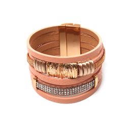 Damen Armband "Valea", rosa, Collezione Alessandro, Leder, Armb&auml;nder