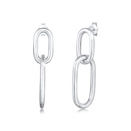 Elli Damen Paar Ohrhänger "Ohrrhänger lang 925 Sterling Silber", onesize, ohne Stein, Silber 925 (Sterlingsilber), silber, Silber 925