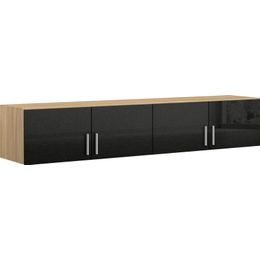 Schrankaufsatz Rauch, B:181cm H:39cm T:54cm, grau, Holzwerkstoff, Schlafzimmer, M&ouml;belaufs&auml;tze, "Celle"