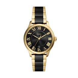 Fossil Damen Quarzuhr "GILMORE", gold, Armbanduhren, Armbanduhr, Damenuhr, analog, Tag