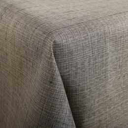 Tischdecke, B:160cm L:130cm, grau, Delindo Lifestyle, Polyester, Tischdecken, "SAMBA", Fleckabweisend, UV-best&auml;ndig, 230 g/m&sup2;