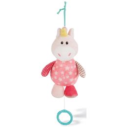 Nici Baby Spieluhr "My First Nici Kollektion, Einhorn Stupsi", rosa, Polyester, H:18cm, Spieluhren