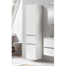 Seitenschrank Welltime, B:40cm H:180cm T:35cm, wei&szlig;, Holzwerkstoff, Schr&auml;nke, "Kaunas", 40 cm breit, mit Schubkasten, Soft-Close-Funktion