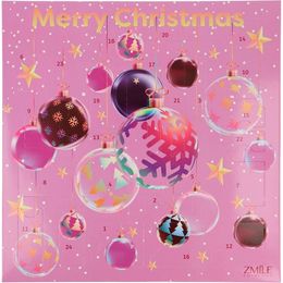 ZMILE COSMETICS Kinder Kosmetik-Adventskalender "3D Christmas Balls", bunt, B:30,5cm H:30,5cm T:3cm, Adventskalender, vegane Kosmetik