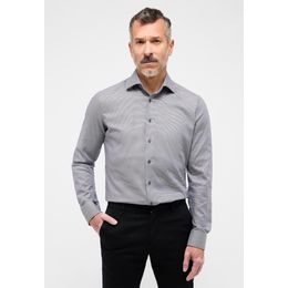 Eterna Herren Langarmhemd "SLIM FIT"grau, Gr. 40, Twill, 100% cotton, Hemden, NON IRON (b&uuml;gelfrei)