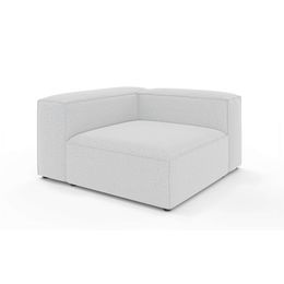 Ottomane OTTO HOME, B:130cm H:72cm T:130cm, grau, 100% Polyester, Sofas, "HAILY links/rechts bestellbar, Loungemöbel, Maße B/T/H: 130/130/72 cm", als
