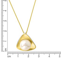 Celesta Damen Kette mit Anh&auml;nger, 45,0cm, Silber 925 (Sterlingsilber), L: 45 B: 19mm, wei&szlig;, Silber 925 (Sterlingsilber), B:19mm, Halsketten