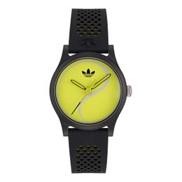 Damen Quarzuhr "GAME TWO", schwarz, adidas originals, Armbanduhren, Armbanduhr, Herrenuhr, Damenuhr, Silikonarmband, Acrylglas, analog