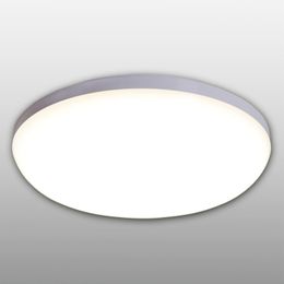 Näve NÄVE LED Deckenleuchte "Garda", 1, Ø 28cm H: 5,5cm, 1 Stk., weiß, Wohnzimmer, Leuchten, weiß satiniert, Kunststoff/Metall, IP54