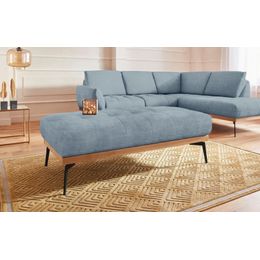 Hocker, B:139cm H:47cm T:71cm, blau, exxpo - SOFA FASHION, Wohnzimmer, Hocker, "Palic, moderner Polsterhocker mit tollen Verarbeitungsdetails"