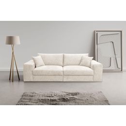 Big-Sofa WERK2, B:246cm H:82cm T:105cm, beige, 100% Polyester, Sofas, "Rozzana Mega Sofa mit viel Platz, aktuelle Bezüge. Breite 246cm", mit losen