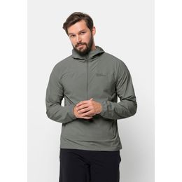 Jack Wolfskin Herren Outdoorjacke "PRELIGHT OVERHEAD M", grün, Gr. XL, OBERSTOFF 84% POLYAMID, 16% ELASTHAN FUTTER 100% POLYESTER, Jacken