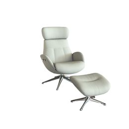 Relaxsessel FLEXLUX, B:90cm H:107cm T:89cm, weiß, Wohnzimmer, Sessel, "Elegant, Funktionssessel, verstellbarer Rücken- und Kopfstütze", Premium
