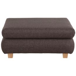 Hocker Home Affaire, B:93cm H:40cm T:69cm, braun, Struktur fein (100% Polyester);100%Polyester/ 85%Polyester+15% Polyacryl Melrose/Struktur,