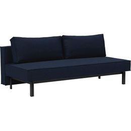 3-Sitzer, B:200cm H:68cm T:94cm, blau, INNOVATION LIVING , Sofas, "Sly, Schlafsofa, Dauerschlaffunktion, bequem und komfortabel", Federkernmatratze;