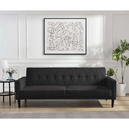 3-Sitzer DOREL HOME, B:213cm H:81cm T:86cm, grau, 100% Polyester, Sofas, "Avon", Schlafsofa 213cm, Bettfunktion (110/190cm), trendiger Cord o.