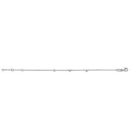 ONE ELEMENT Damen Fu&szlig;kette "Fu&szlig;kettchen Rundankerkette aus 925 Silber 25 cm", Silber 925 (Sterlingsilber), silber, Silber 925 (Sterlingsilber),