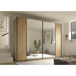 Schwebet&uuml;renschrank STAUD, B:270cm H:240cm T:68cm, braun, Holzwerkstoff, Schr&auml;nke, "Sonett 120 G, Made in Germany", mit vier verschiedenen