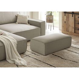 Hocker Home Affaire, B:130cm H:44cm T:60cm, braun, 100% Polyester, Wohnzimmer, Hocker, "NEU: SHERWOOD XXL, Polsterhocker, Cord, Webstoff",