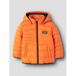 name it Jungen Outdoorjacke "NMMMARBLE JACKET PB", orange, Gr. 92, unifarben, Web, Obermaterial: 100% Nylon, Jacken