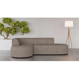 Ecksofa OTTO HOME, B:260cm H:73cm T:170cm, grau, 100% Polyester, Wohnzimmer, Sofas, "Ecksofa Tvinne mit Ottomane links oder rechts bestellbar",