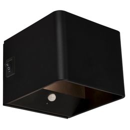 LED Wandleuchte "BORRA 3879015"matt, schwarz, Briloner Leuchten, Leuchten